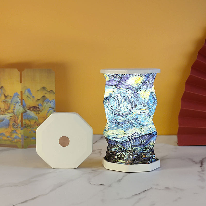 Foldable LED Touch Lamp – Mini Rotating Night Light Gift – LAZA GOODS